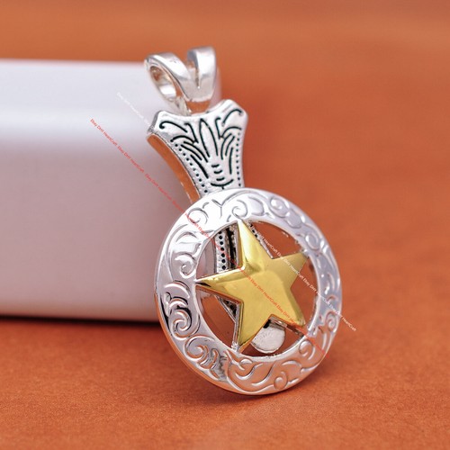 2 Set Western Cowboy Decor Gold Texas Ranger Star Necklace Choker ...