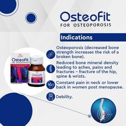 Allen Homeopathic OSTEOFIT (25gm Tablets) 100% Homeopathy Formula | eBay