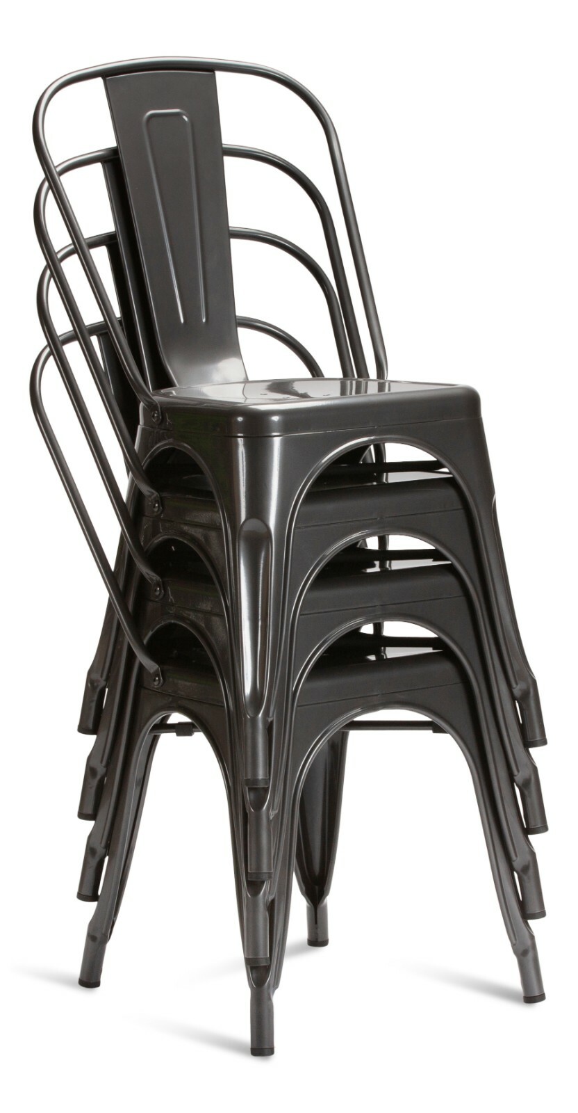 Tolix Style Industrial Metal Dining Chairs Vintage Retro Kitchen Cafe ...