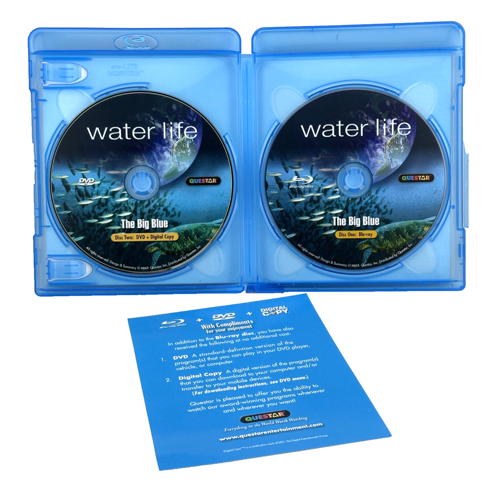 WATER LIFE: THE BIG BLUE (2010) BLU-RAY / DVD | eBay