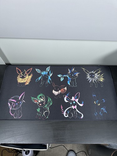 Pokémon Eevee Evolutions - Mouse Pad Laptop Gaming Rubber Desk Mat Art ...