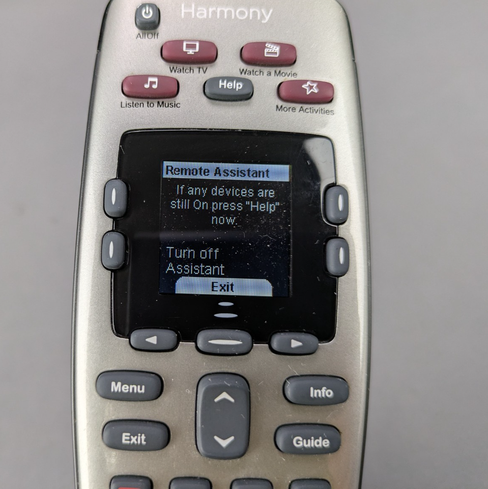 Logitech Harmony 650 Infrared All In One Universal Remote Control ...