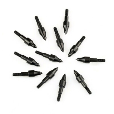 12pcs 100Grain Archery Arrow Field Points Screw in Arrow Bullet Tips ...
