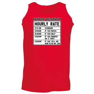 Painter Decorator Hourly Rate - Funny Muscle Singlet Vest Unisex Tank ...
