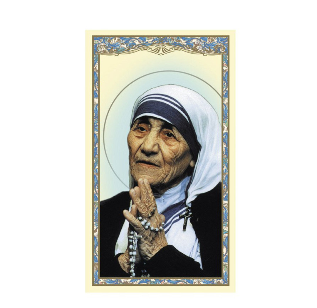 (2 copies) St. Teresa of Calcutta Holy Prayer Card Mother Teresa ...