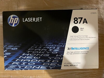 HP CF287A 87A Black Toner Print Cartridge, SEALED BOX - NEW ...