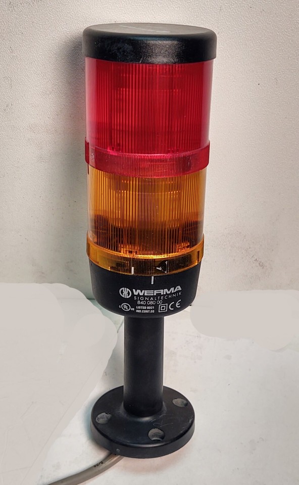 Werma Signal Technik 840-080-00 2-Tier Stack Light Signal Tower Amber ...