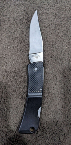 Gerber LST Vintage Black Lockback 400 Series Steel Blade Pocket Knife 3 ...