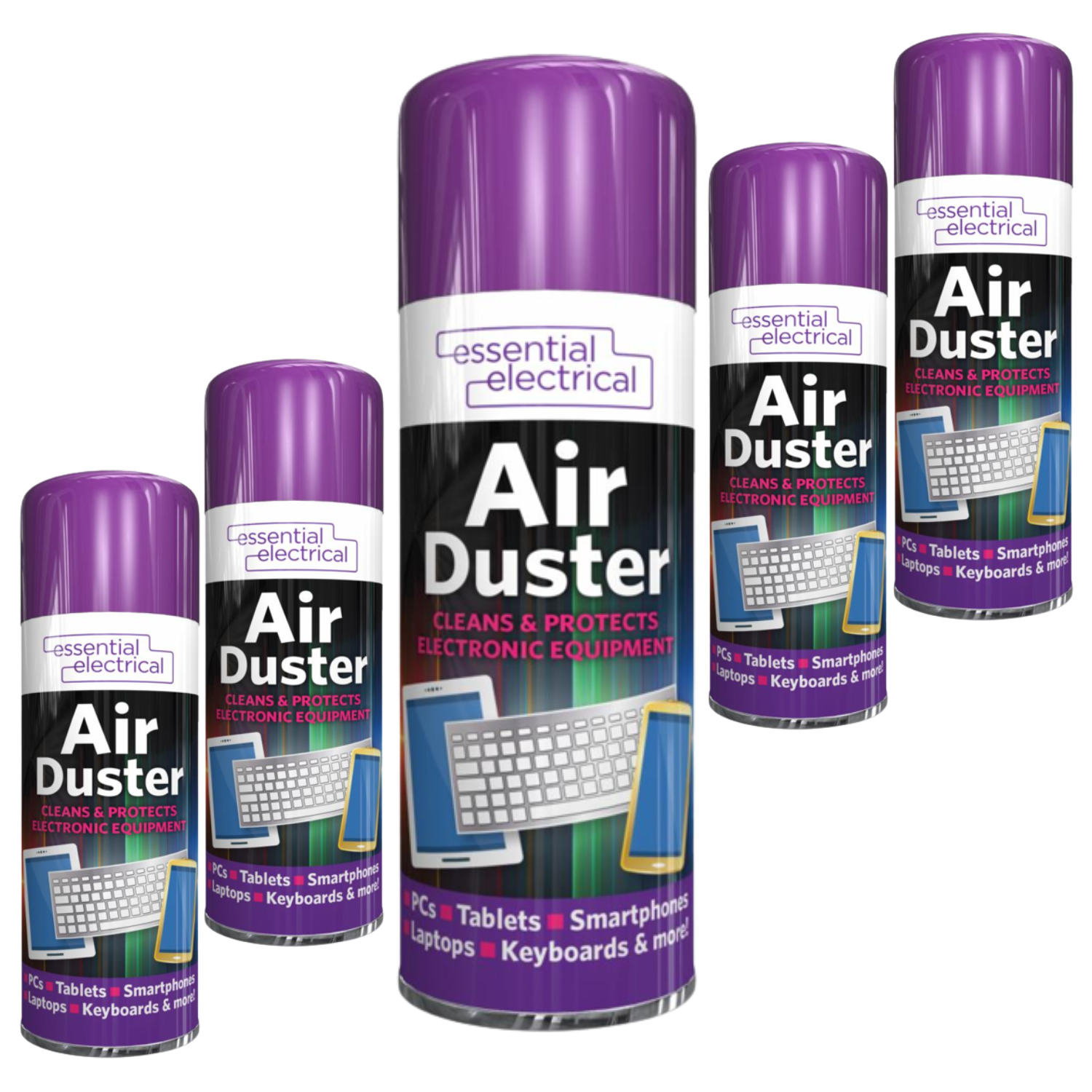 400ml Air Duster Aerosol Spray Cans Compressed Clean Keyboard ...