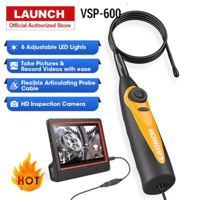 LAUNCH VSP-600 Videoscope Borescope Inspection Camera IP67 Waterproof Endoscope | eBay