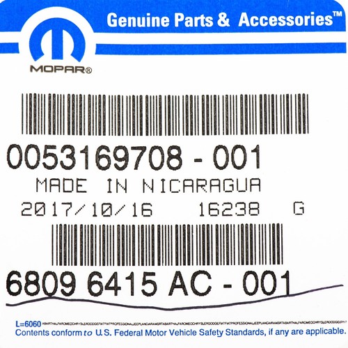 13-18 DODGE RAM 1500 2500 3500 TAILGATE WIRING HARNESS OEM NEW MOPAR ...