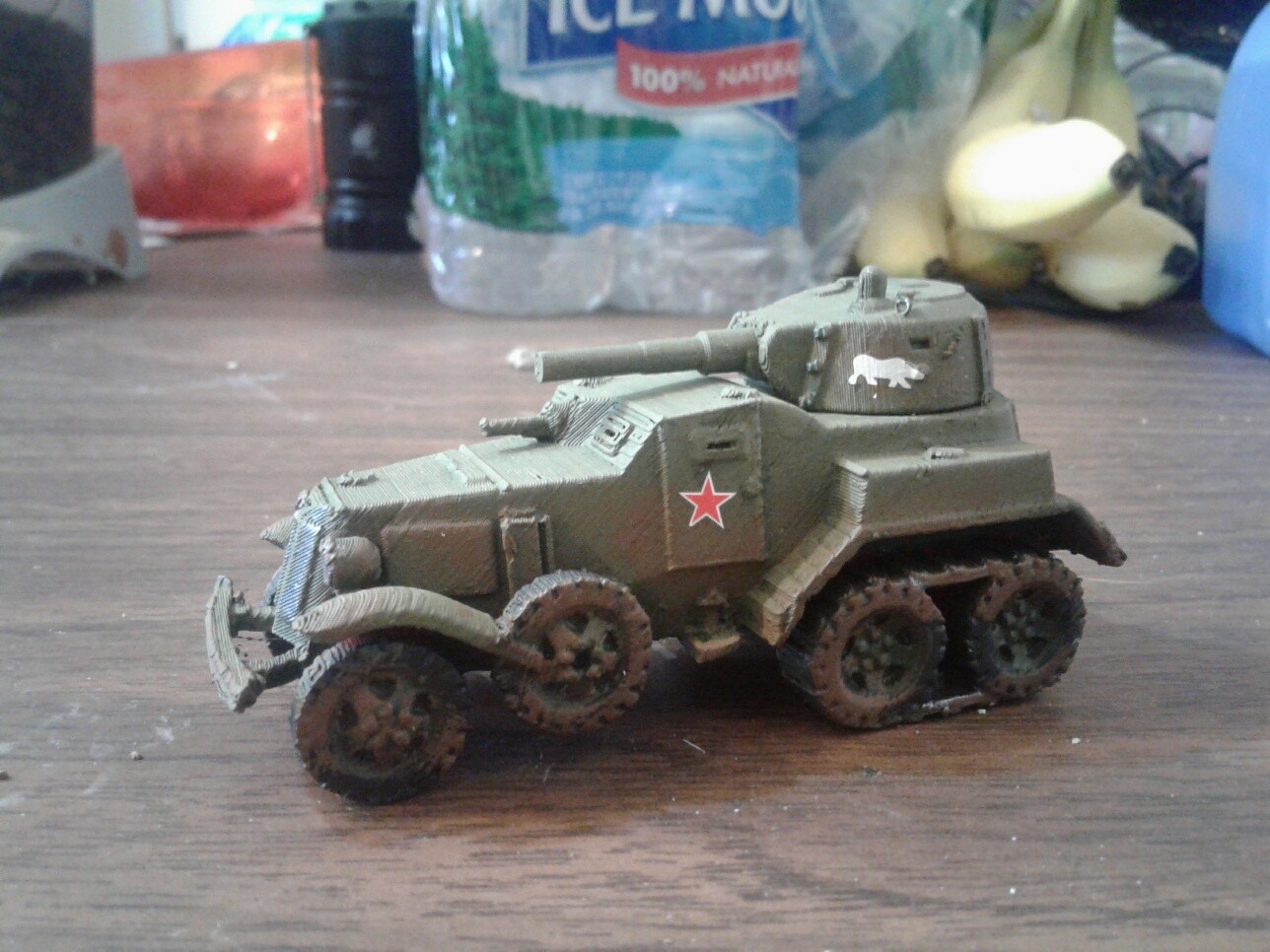 Two 1:56 scale Russian BA 10 (or 6) heavy armored cars: suitable for ...