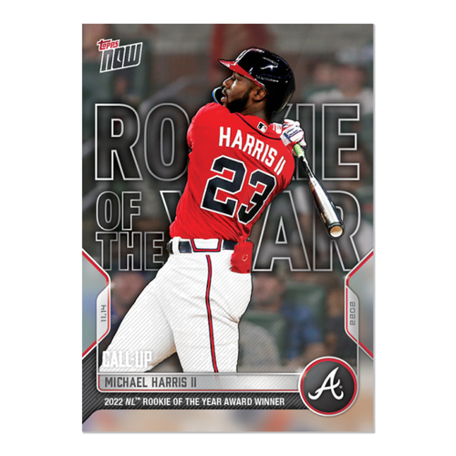 Michael Harris II Rookie Of The Year Callup 2022 MLB TOPPS NOW Card ...