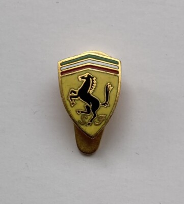 OLD AUTO CAR FERRARI BUTONHOLE PIN BADGE OMEA | eBay
