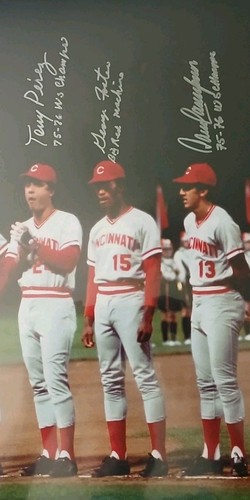 1975-76 W.S. Champs Cincinnati Reds "The Great Eight" Auto Photo 20x24 ...