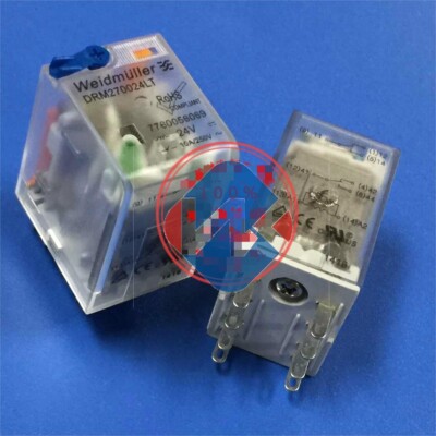 5QTY For Weidmuller intermediate relay DC24V 10A 8 feet 7760056069 ...