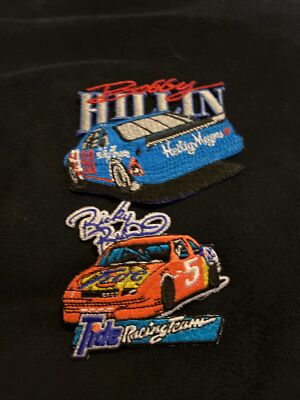 VTG Ricky Rudd And Bobby Hillin Iron On Racing Nascar Patches | eBay