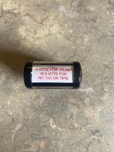 Donald Trump Tax on Tips Stamp - MAGA 2024 | eBay