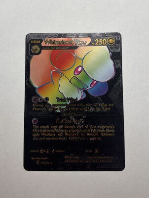 Black Foil Whimsicott VSTAR Rainbow Fan Art Display Vstar Card NM | eBay