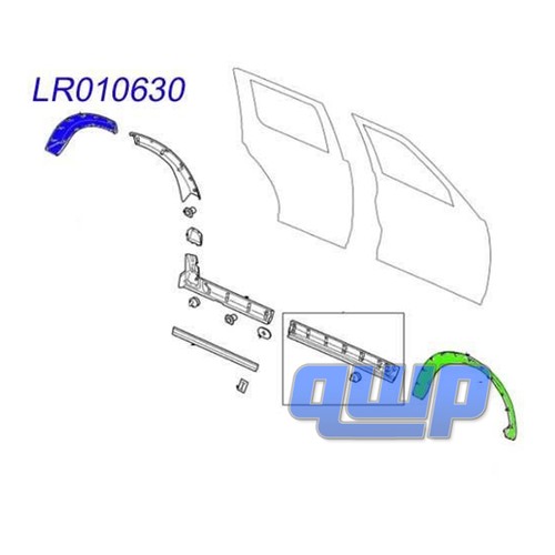 New Rear Left Fender Flare Wheel Arch Moulding LR010630 For Land Rover ...