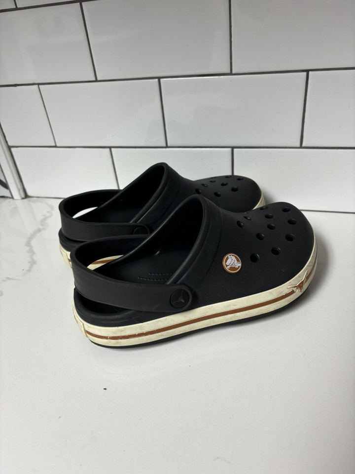 CROCS COLLEGE UNIVERSITY OF TEXAS CLASSIC KID CLOG J1 | eBay