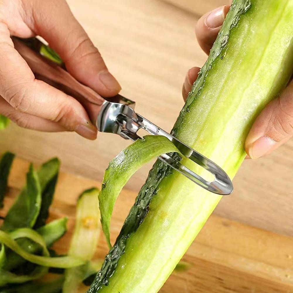 Stainless Steel Vegetable Peeler Silver Hand Peeler Fruit Paring Peeler ...
