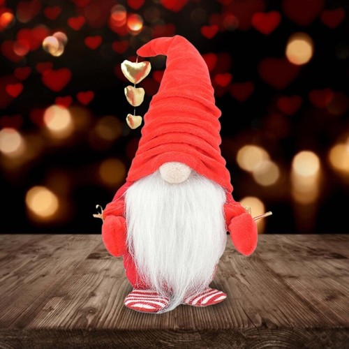 Valentines Gnome Push for Doll Ornaments Cute Tomte Elf Toy Home Decora ...