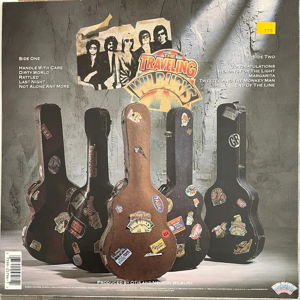 Traveling Wilburys- Wilbury Records 9 25796-1 USA LP EX+ Specialty ...