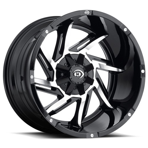 18X9 Vision Off Road 422 Prowler 8x170 Gloss Black Machined Wheel Rim ...