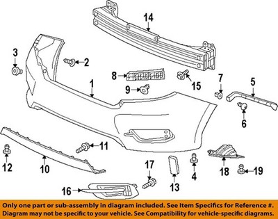 NEW OEM 2016-21 HONDA Civic Rear Bumper Components-Side Support 71593 ...