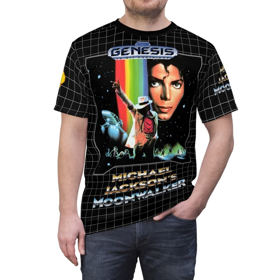 Michael Jackson's Moonwalker 1988 Sega Genesis Retro Video Game Cover T ...