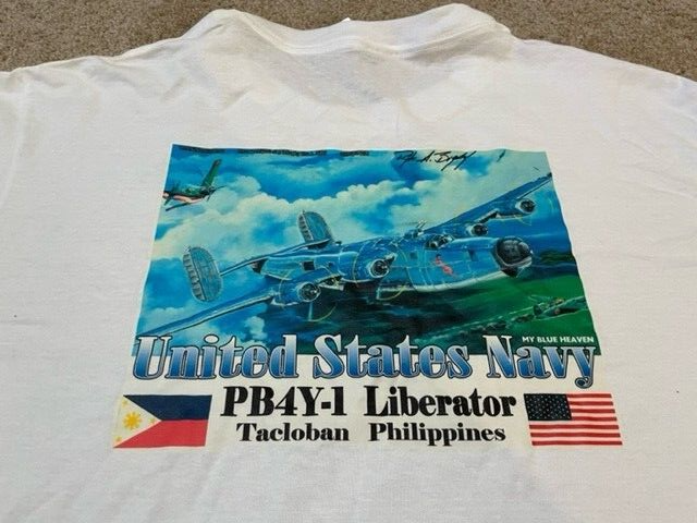 Vintage PG4Y-1 Tacloban Philippines Air Show T Shirt large US Navy ...