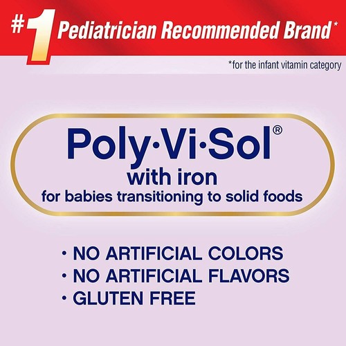 Enfamil Poly Vi Sol Multivitamin & Iron Supplement Immune Support 50ml ...