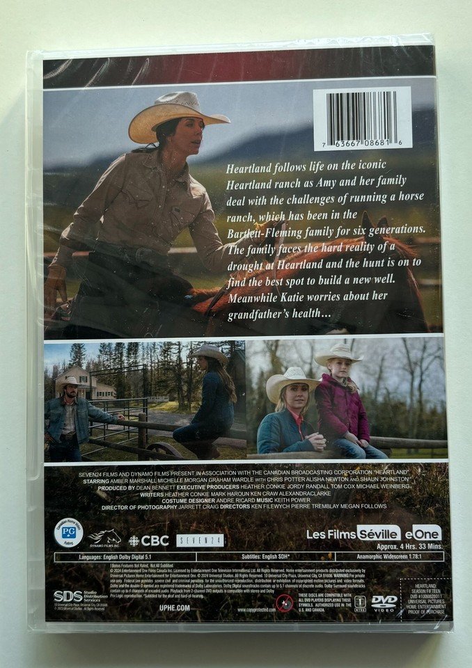 Heartland : The Complete EIGHTEENTH Season (DVD, 2024, 3-Disc Set ...