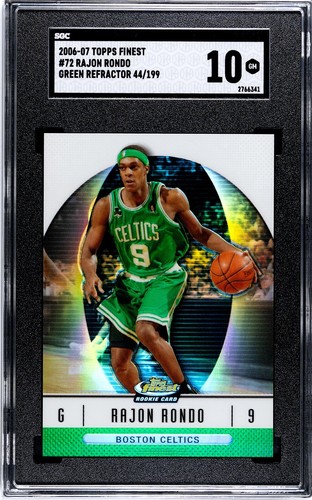2006-07 Topps Finest - Rookie Rajon Rondo #72 Green Refractor /199 (RC ...
