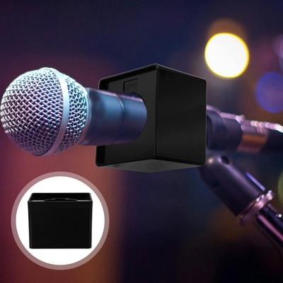 Mic Flag Portable Square Cube Interview Mic Logo Square Microphone Flag ...