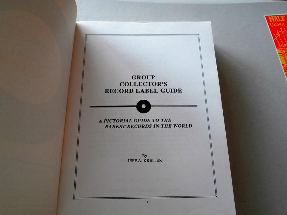 RECORD LABEL PRICE GUIDE~ MEGA RARE~ 1ST EDITION~ 1995~~ RECORD PRICE ...