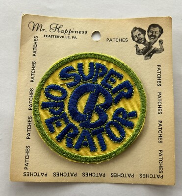 Vintage CB Radio Embroidered Patch Super CB Operator CBer Mr. Happiness ...