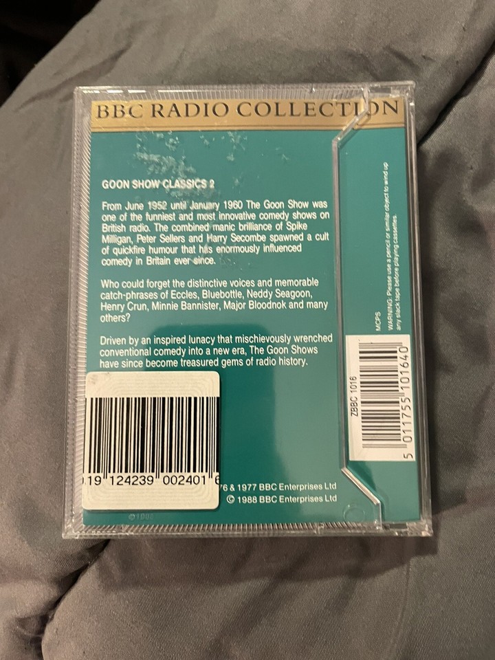 Goon Show Classics 2 British -2 Cassette Set BBC Radio Collection Peter ...