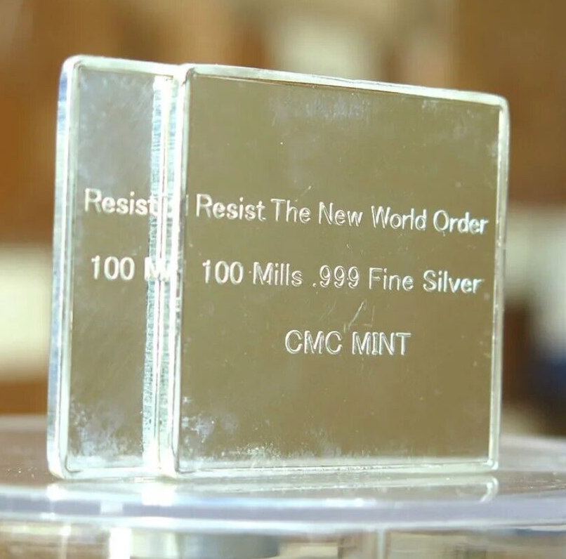 New World Order (Obama Bar) Silver Ingot Bar Collectible Curio (Replica ...