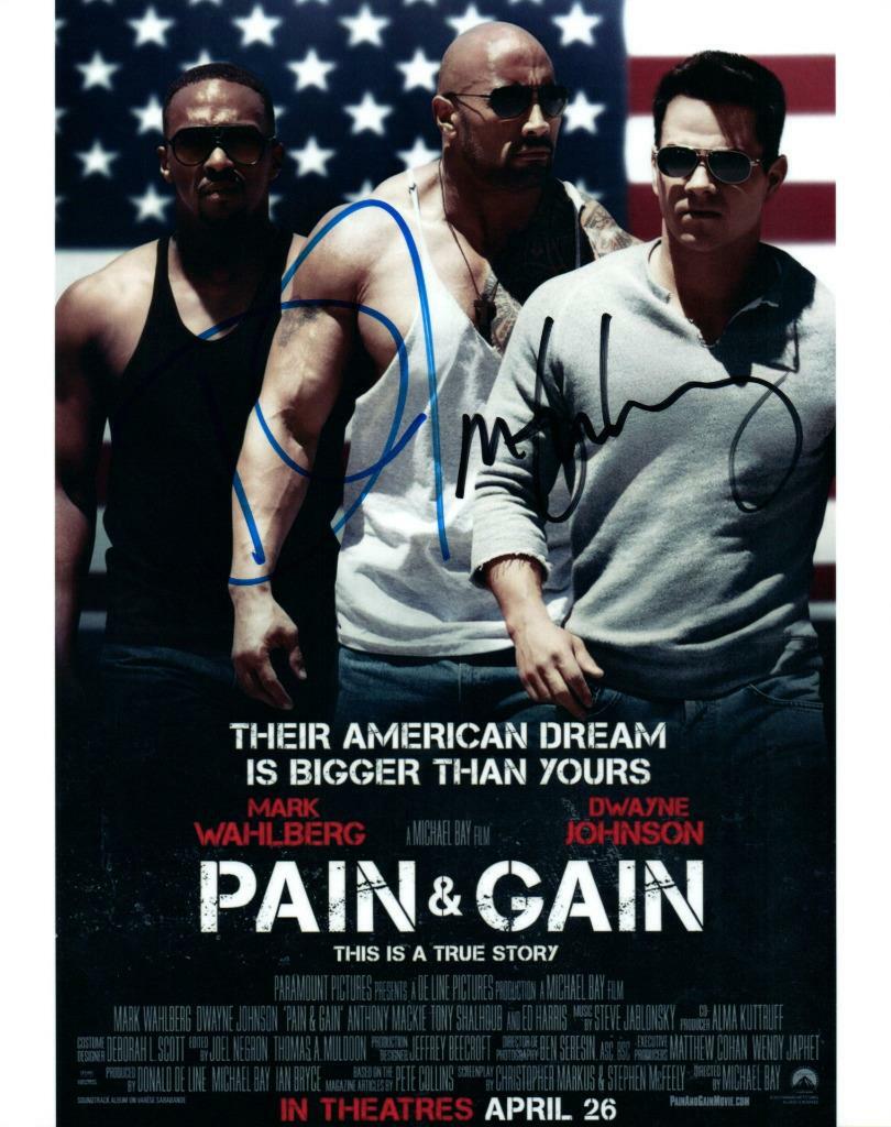 Mark Wahlberg Dwayne Rock Johnson 8x10 signed Photo Picture autographed ...