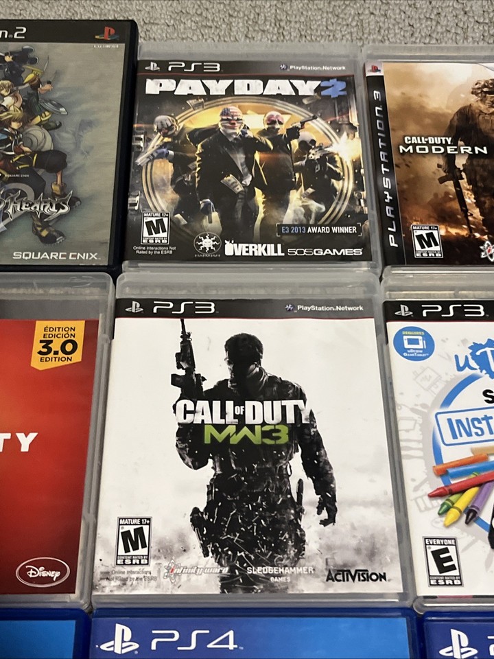 Lot Of 10 Assorted Sony PlayStation Games, PS2, PS3, PS4, PSP | eBay