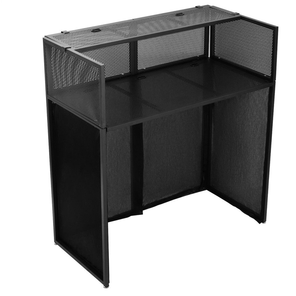 Portable DJ Facade Booth 41" Lx45" Hx21" W DJ Table Stand Booth DJ ...
