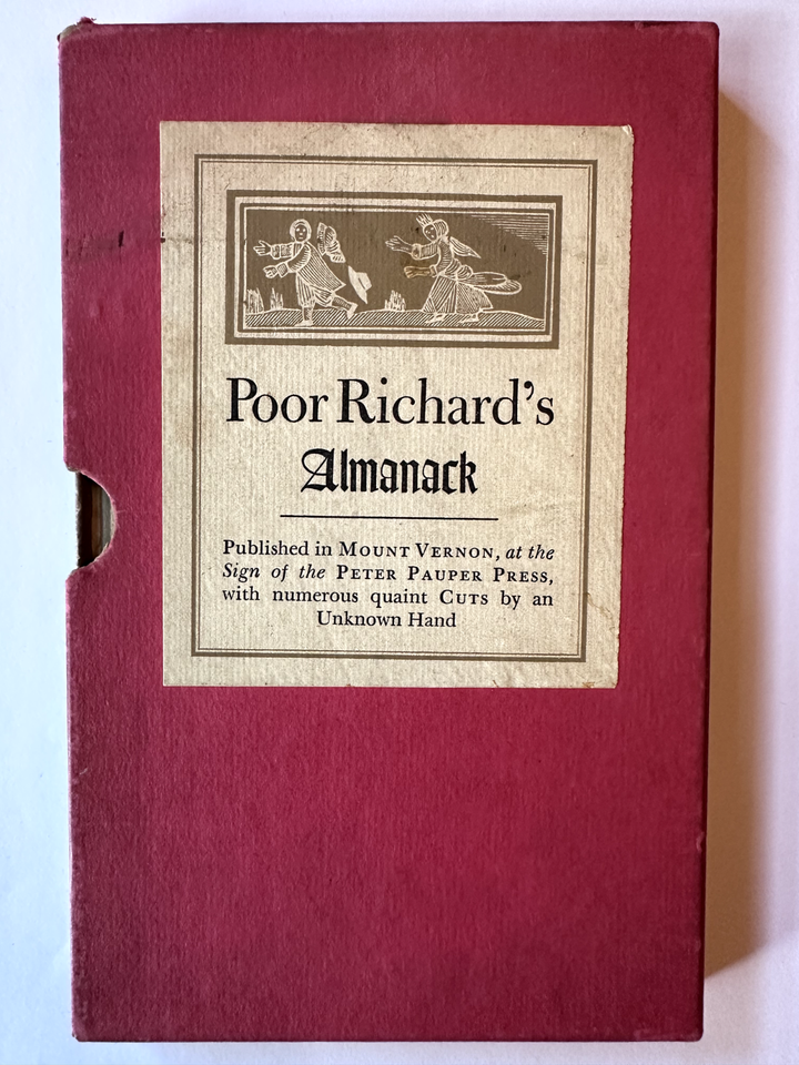 Poor Richard's Almanack, Benjamin Franklin; hardcover with slipcase ...