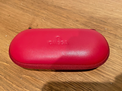 OMEGA Red Travel Watch Pouch Case Box Red Service | eBay