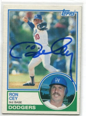 1983 Topps Ron Cey #15 HAND SIGNED AUTO AUTOGRAPH HA RETROGRAPH BUYBACK ...