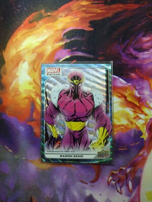 2024 Upper Deck Marvel Platinum BARON ZEMO Blue Surge Blaster Exclusive ...