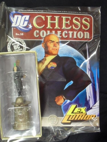 DC COMICS LEX LUTHER DC CHESS FIGURE #38 in BOX + MAGAZINE EAGLEMOSS ...