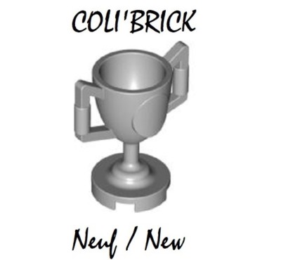 Lego 89801 - 1x Trophée / Minifig utensil Trophy cup - Light bluish ...