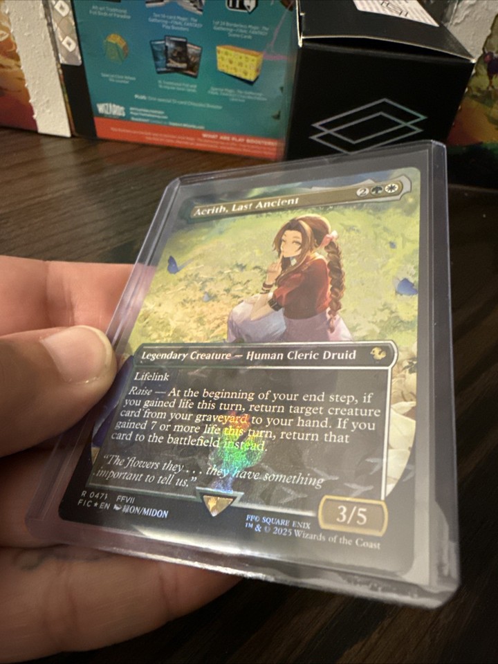 Aerith, Last Ancient (Borderless) (Chocobo Track Foil) MTG Magic Final ...